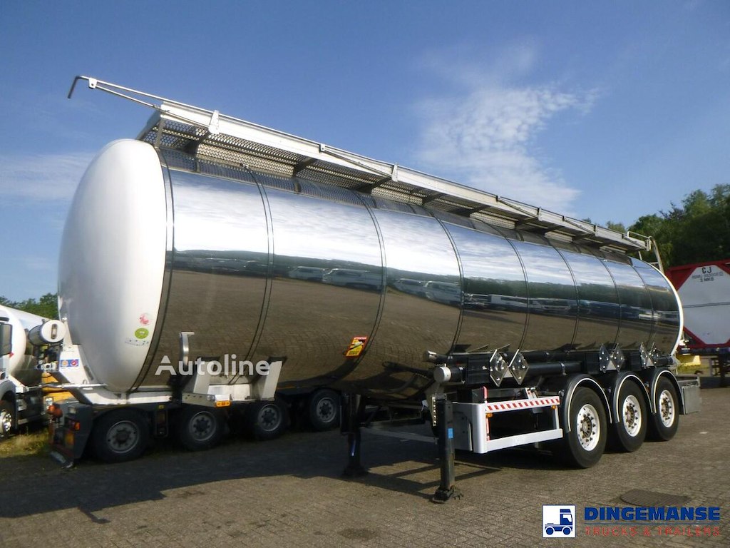 Tank Fluid Chemical inox 37.2 m3 / 3 comp cisterna za prevoz hemikalija