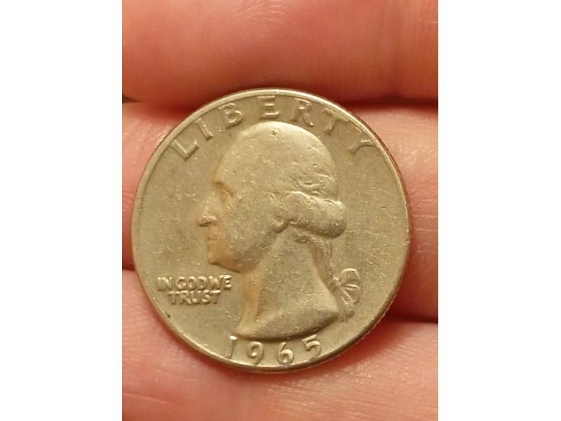 Quarter dollar 1965g.