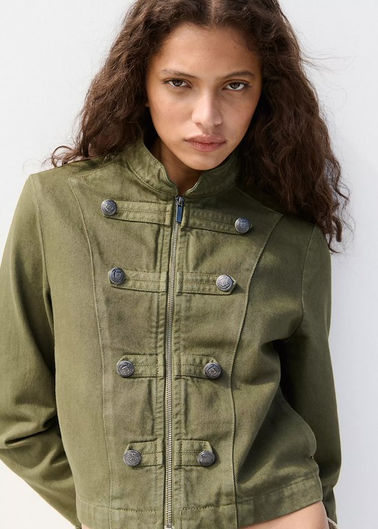 DENIM JACKET WITH BUTTONS