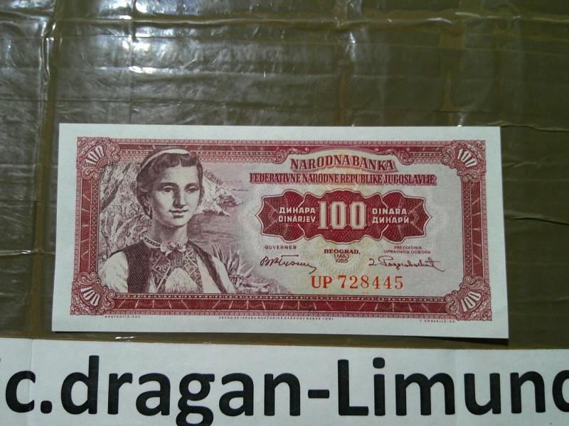 100 dinara Federativne Narodne Republike Jugoslavije