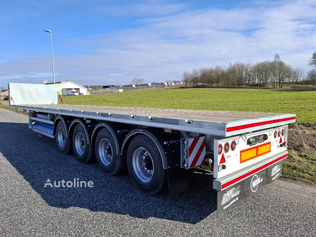 Nova AMT UL400 4 akslet åben trailer med 7 m udtræk prikolica platforma
