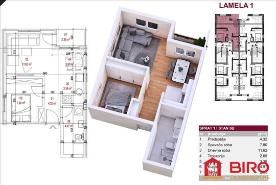 Stan,Novi Sad,Petrovaradin,kv: 37.00, ID: 1013571