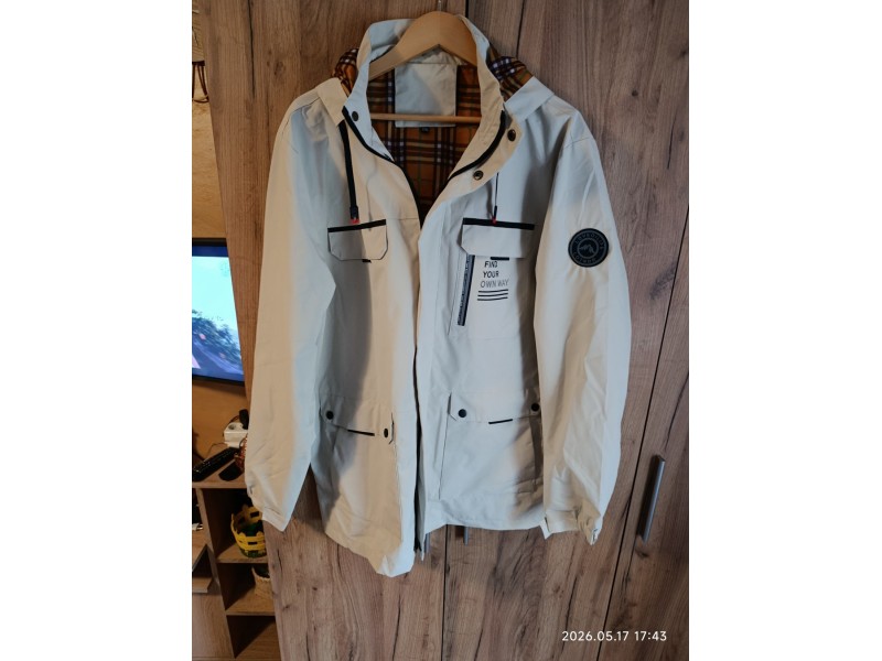 Jakna bela prolecna 3XL