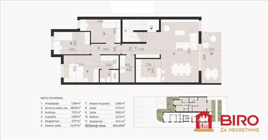 Stan,Novi Sad,Telep,kv: 144.00, ID: 1013026