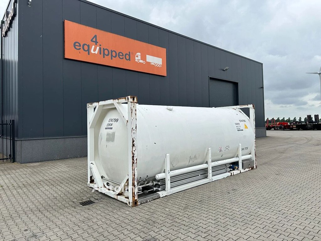 Air Liquide Italia SRL CERTIFIED 20FT CRYOGENIC T75 ISO Tank Con rezervoar-kontejner 20 stopa