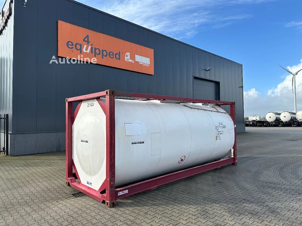 CIMC tankcontainers 20FT ISO / 25.010L / L4BN / 22K2 / T11 / steam he rezervoar-kontejner 20 stopa