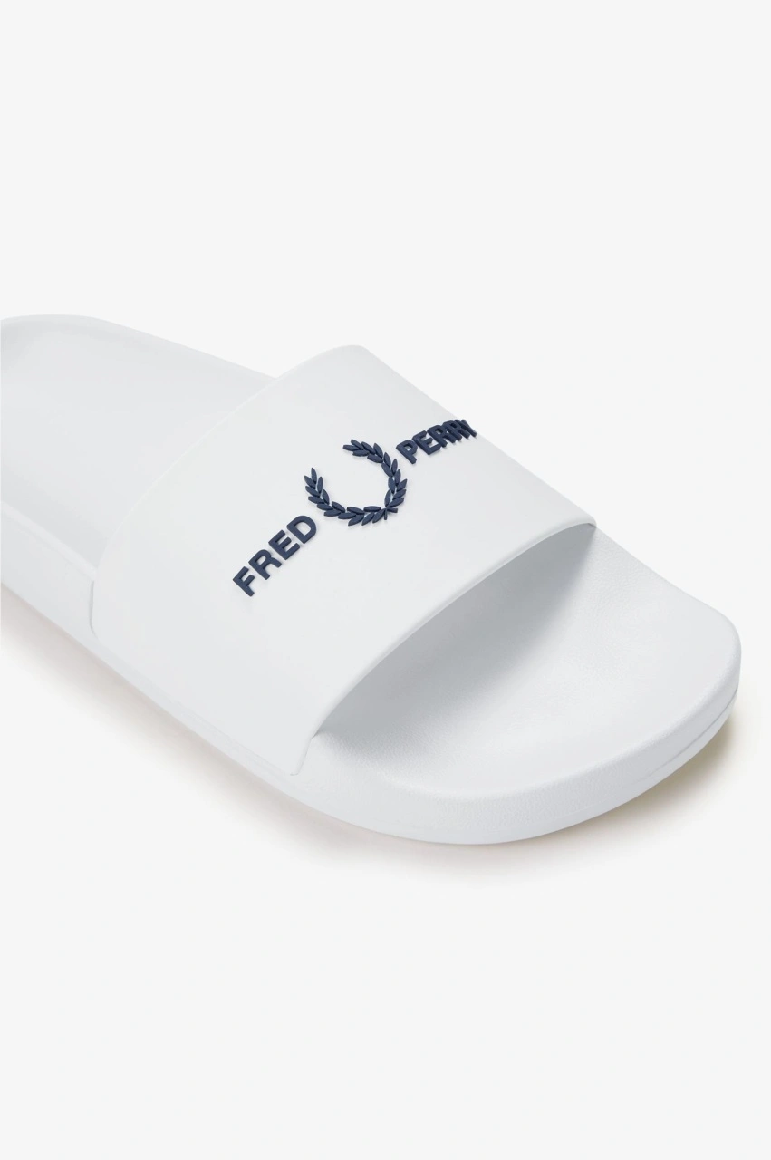 FRED PERRY BRANDED PAPUČE WHTN