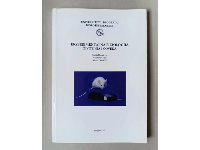 EKSPERIMENTALNA FIZIOLOGIJA ZIVOTINJA I COVEKA