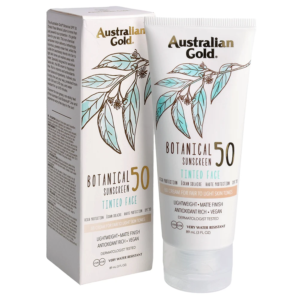 Australian Gold Botanical Sunscreen Tinted Face Fair-light SPF 50 88ml