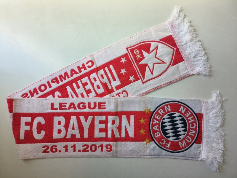 navijački šal crvena zvezda bayern munchen