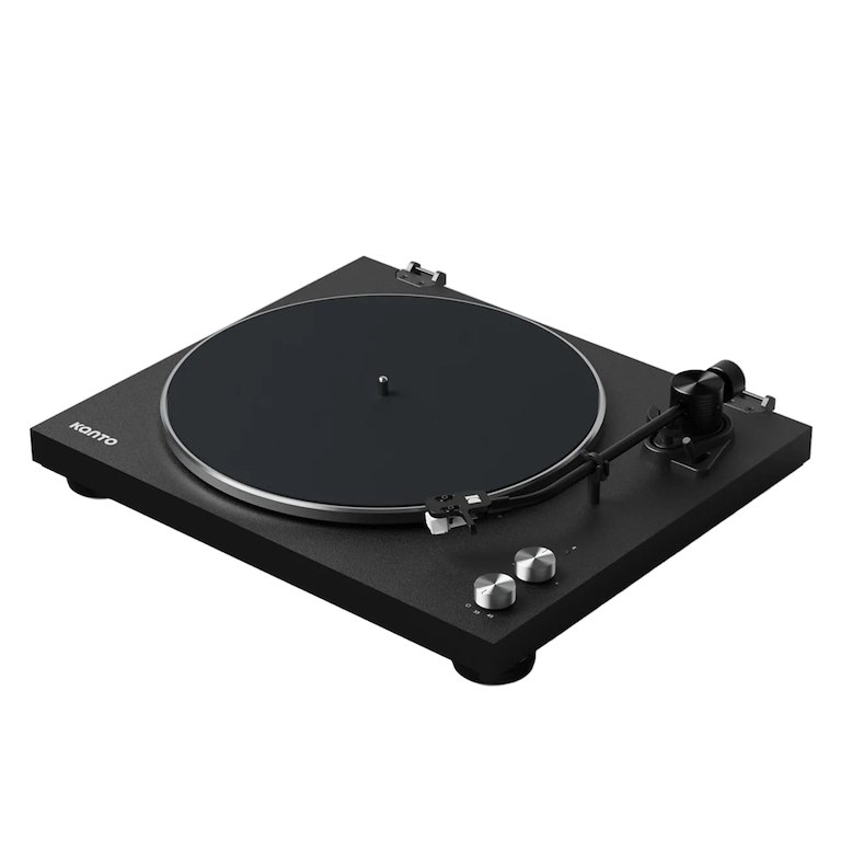 Kanto OBI3 2nd Generation Turntable with Bluetooth 5.3, Preamp, and Pitch Control - Matte Black