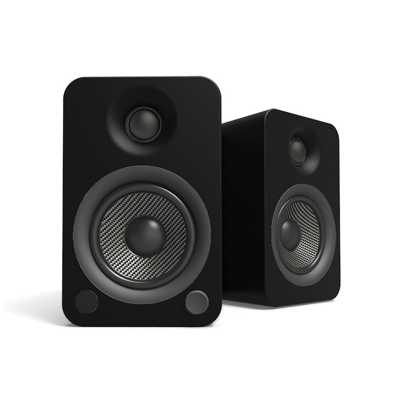 Kanto YU4 2nd Generation Powered Bookshelf Speaker - Matte Black