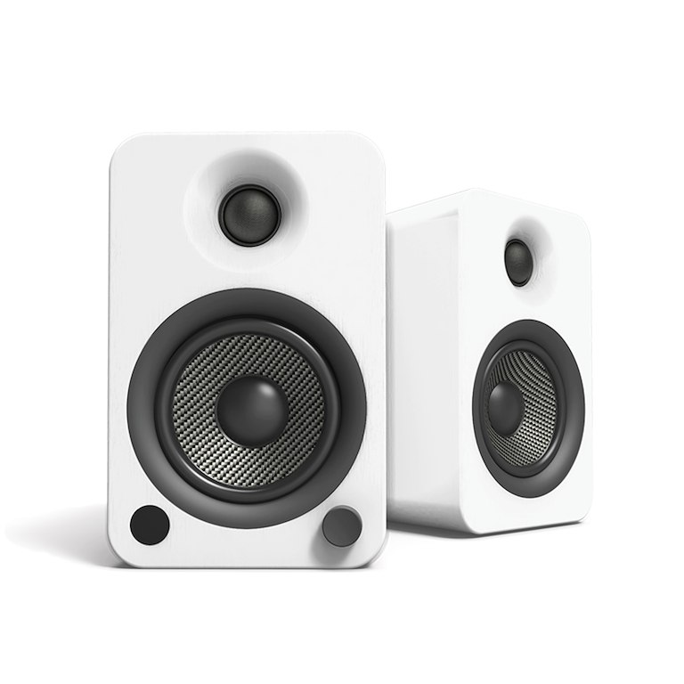 Kanto YU4 2nd Generation Powered Bookshelf Speaker - Matte White