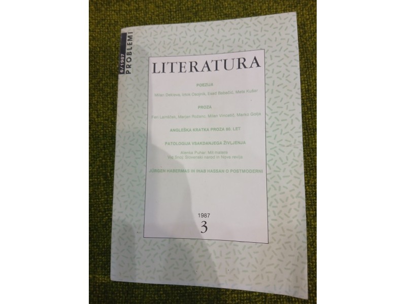 Problemi – Literatura 3 1987