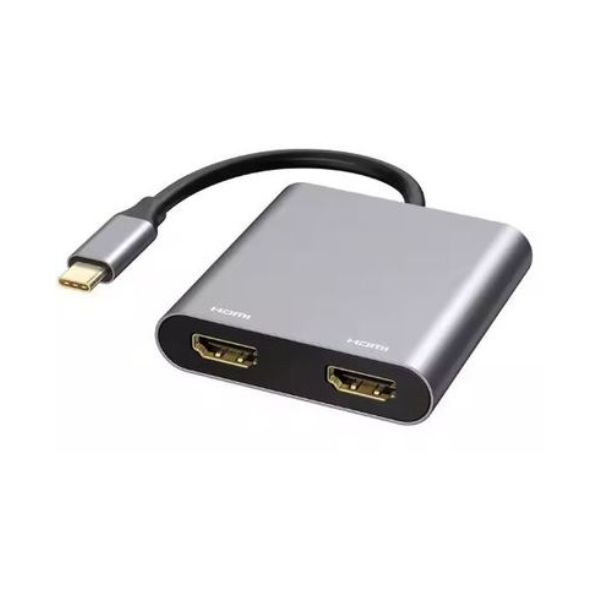 ADAPTER E-GREEN USB 3.1 TIP C (M) – 2 X HDMI