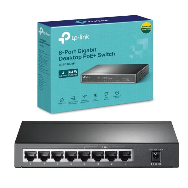 LAN SWITCH TP-LINK TL-SG1008P 8PORT 4- POE