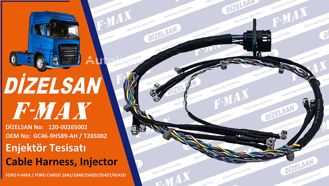 Cable Harness, Injector Ford F-MAX / CARGO 1842/1848/3542D/3542T/4142D GC469H589AH za Ford F-MAX / FORD CARGO 1842/1848/3542D/3542T/4142D kamiona