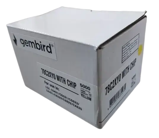 Toner Gembird 78C2XY0 zam. kaseta za Lexmark Yellow 5k (sa cipom)