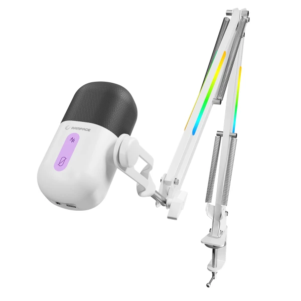 MIKROFON RAMPAGE ARPEGGIO RGB BELI 42797