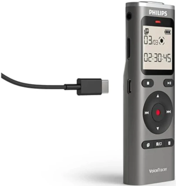 PHILIPS DIKTAFON DVT1170 MONO,8GB,LCD 2X AAA,SIVA,USP C,USB 2.0