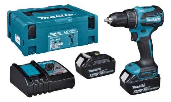 Akumulatorska bušilica - odvrtač Makita DDF490RFJ; 2 x 3,0Ah 18V + MACPAC