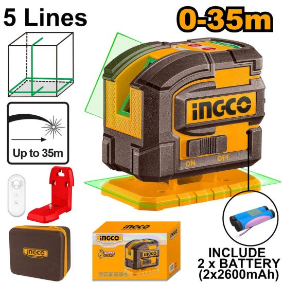 Zeleni linijski laser 35m Super INGCO HLL306502