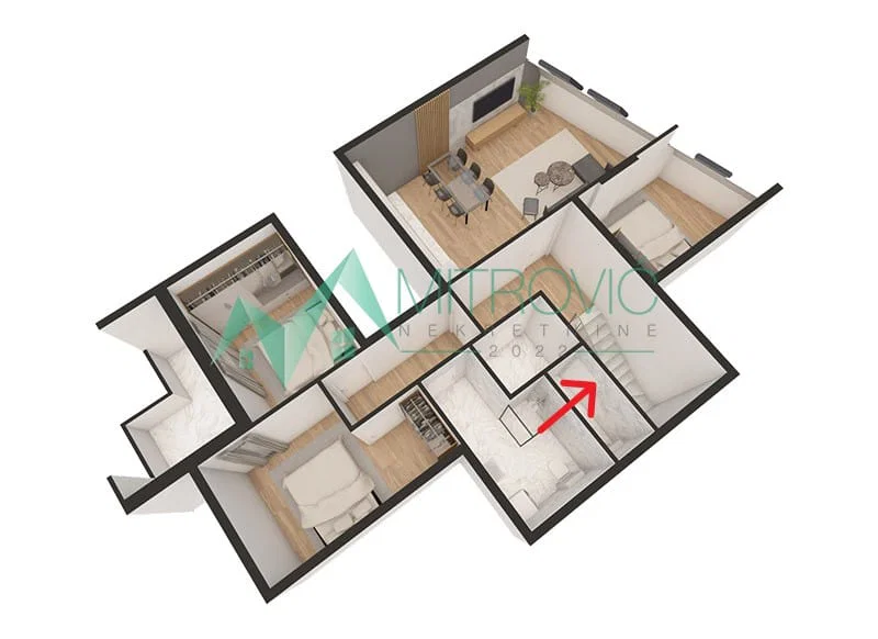 Trosoban stan na prodaju, Sremska Kamenica, Novi Sad, 88.1m², 208.780 €