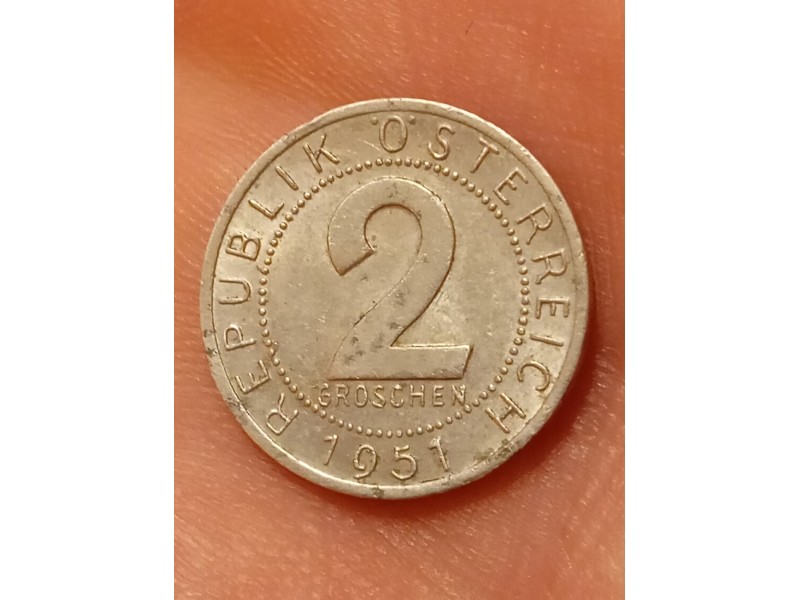 2 groschen 1951g.
