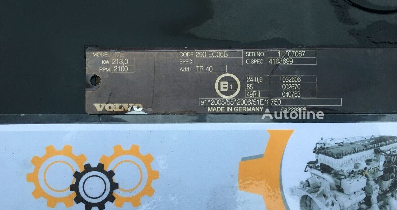 Volvo D7E 290-EC06B motor za Volvo FE, FL