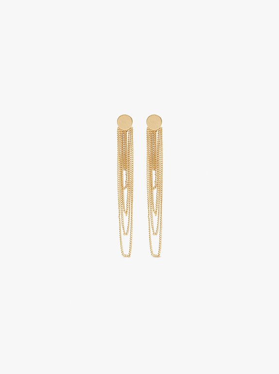 EARRINGS WITH CHAINS WITH CASCADE EFFECT