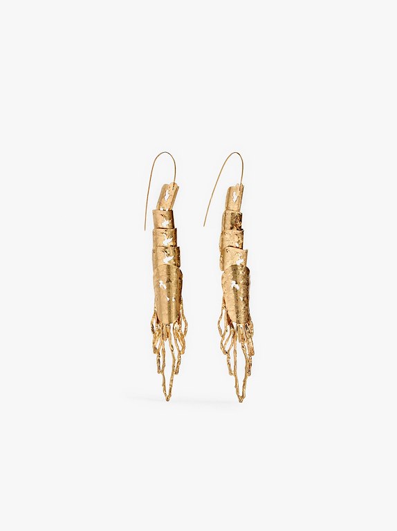 LONG CORAL EARRINGS
