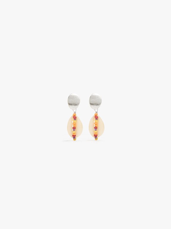 EARRINGS WITH MULTICOLOR SHELLS
