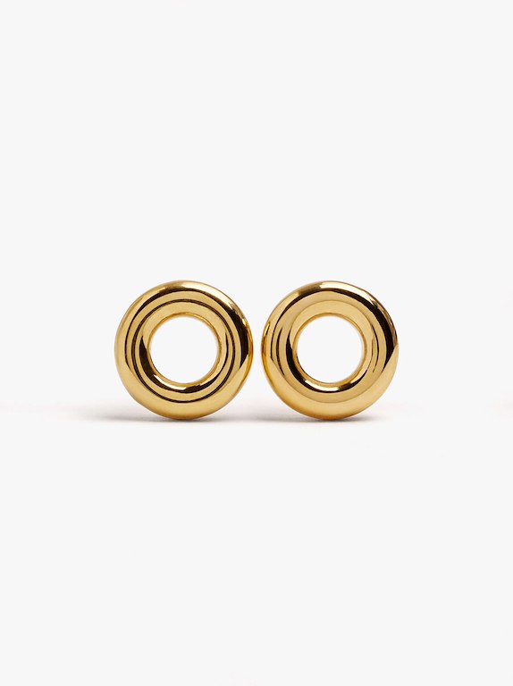 TUBULAR HOOP EARRINGS - STAINLESS STEEL