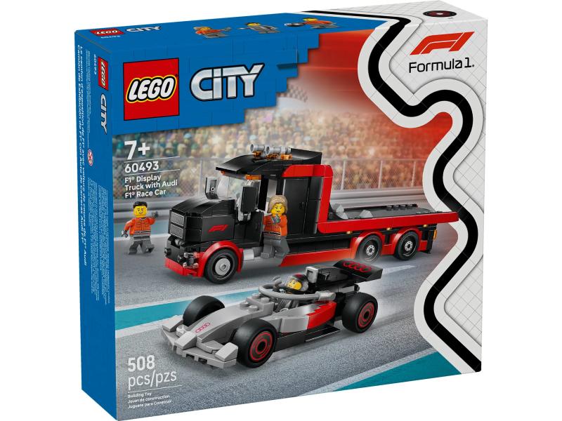 LEGO 60493 F1® KAMION ZA IZLAGANJE SA AUDI F1® TRKAČKIM AUTOMOBILOM