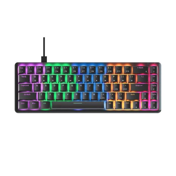Tastatura žična gaming Rampage REBEL Low Profile mehanička crveni switch 38868