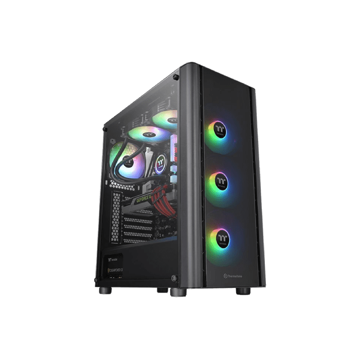 THERMALTAKE Kućište V250 TG ARGB - CA-1Q5-00M1WN-00 Midi Tower, Micro-ATX, Mini-ITX, ATX, Crna