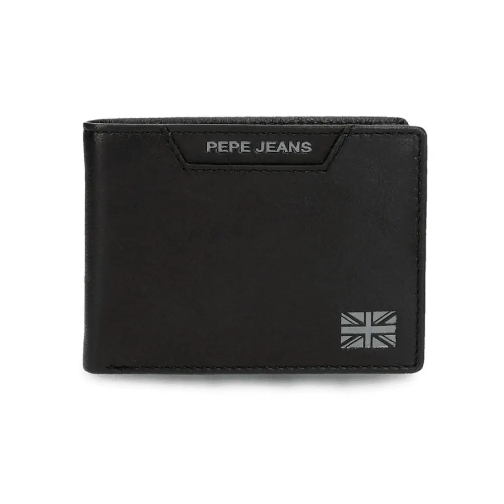 Kožni novčanik na preklop PJL Indiana black 75371