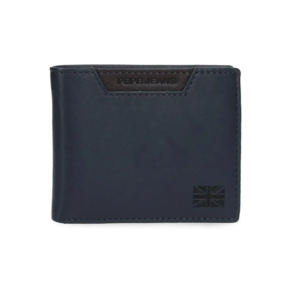 Muški kožni novčanik na preklop 11cm Pepe Jeans Indiana navy 75340