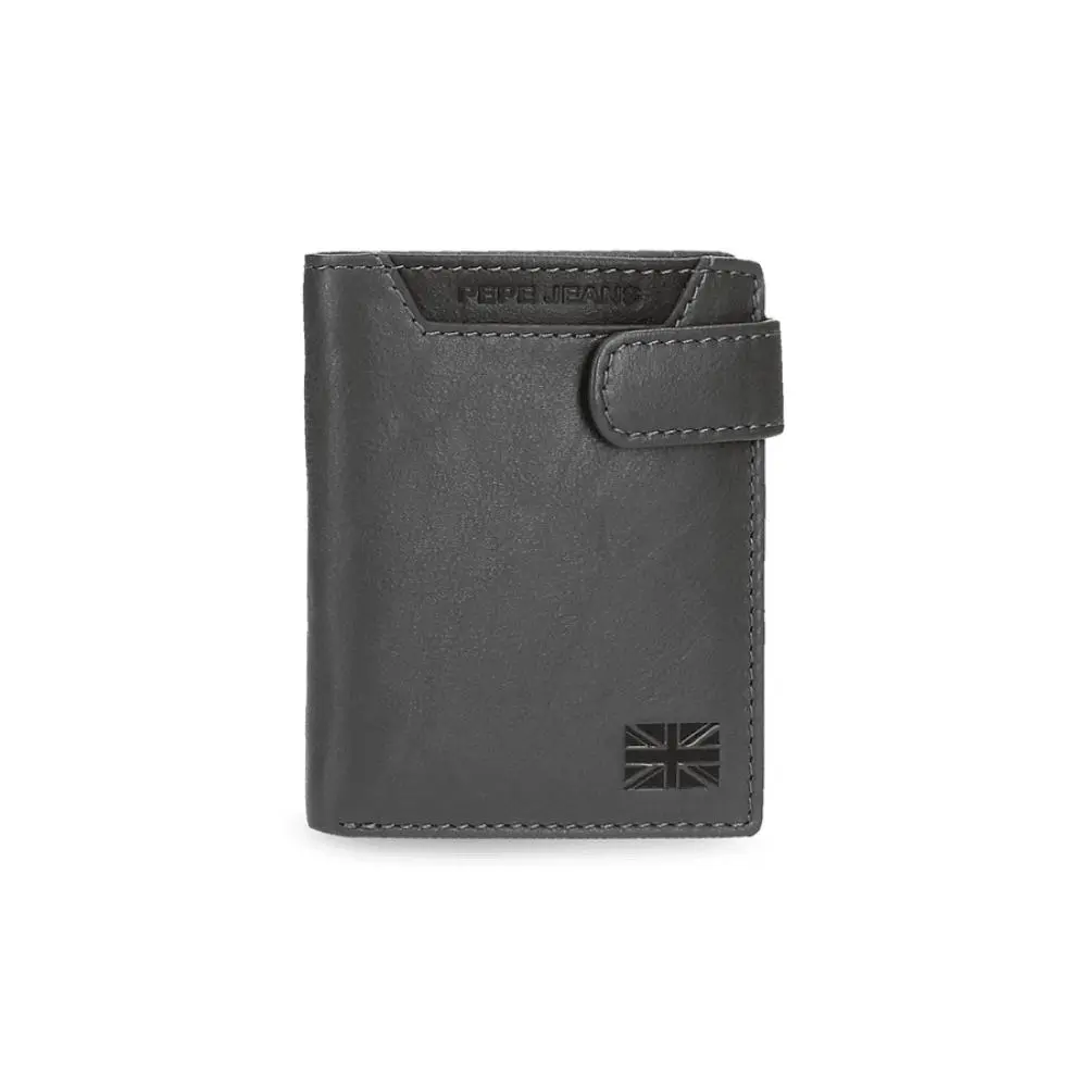 Kožni novčanik na preklop PJL Indiana grey 75312