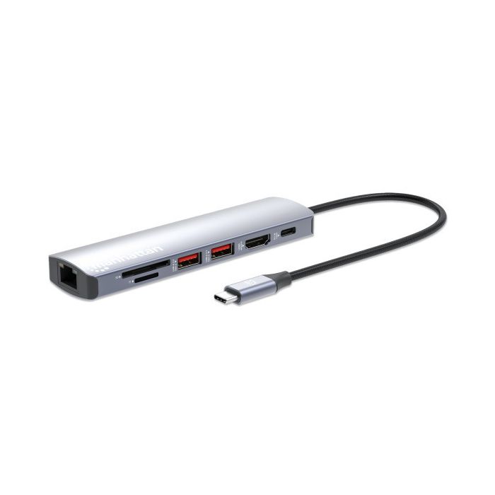 Docking station Manhattan 153966 USB-C - HDMI/USB-A/C/GLAN/CR/PD100W