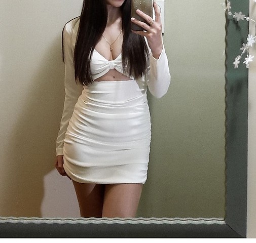 ZARA bela haljina