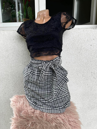 Komplet croptop + suknja