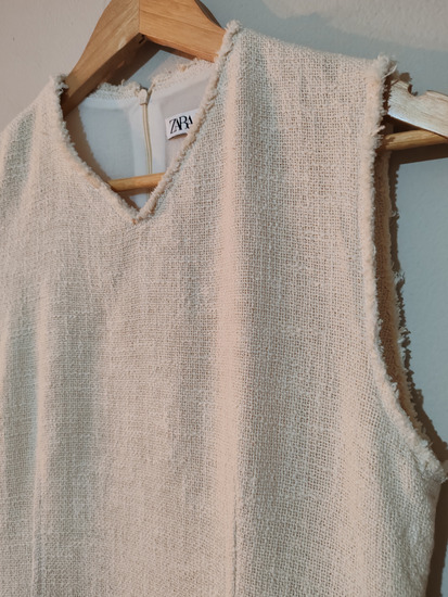 ZARA LIMITED BEŽ MIDI HALJINA 100%PAMUK