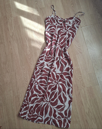 ZARA midi haljina od lana
