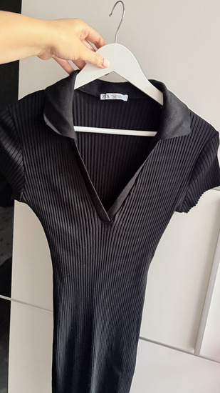Zara midi rebrasta haljina