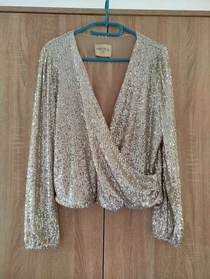 CHANTAL B skupocena bluza sa sljokicama, L/XL