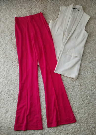   Ciklama zvonaste uske pantalone ☆ Vel S/XS ☆