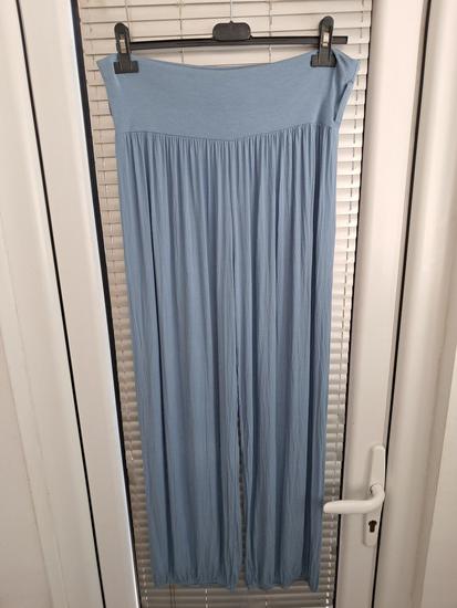 Udobne plave šalvare 60% viskoza vel L XL