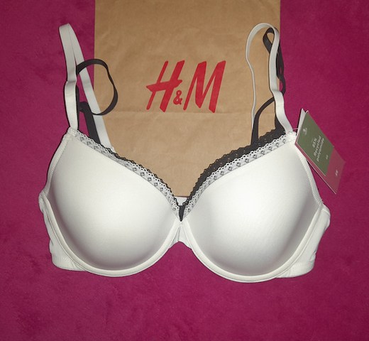 H&M 2kom beli i crni microfiber 75D NOVO!%