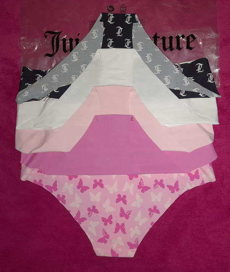 Juicy 5kom bele,roze,crne brazilke laser cut NOVO